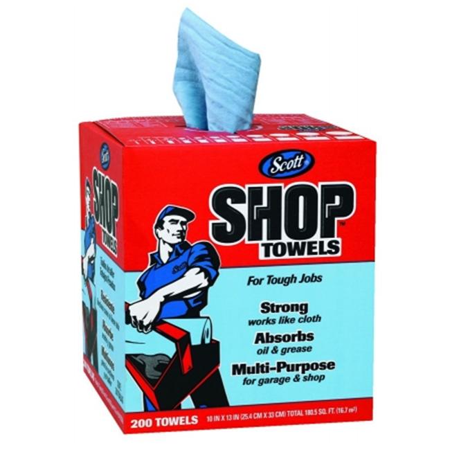 Scott 75190 Shop Towels Pop-Up Box of 200 – Crawford Tool